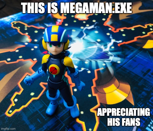 Megamanexe Figurine On Top Of Bassexe Mat Imgflip