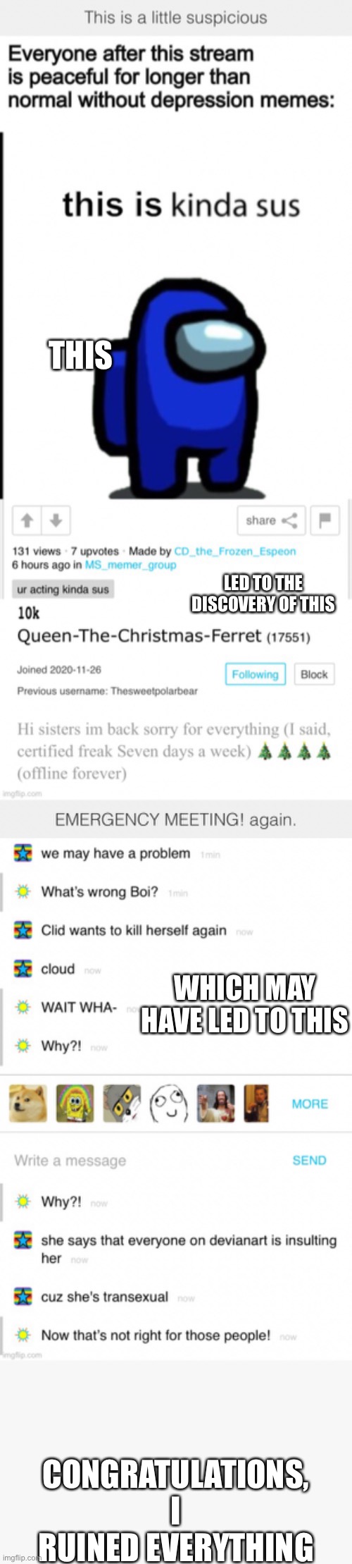 I f**king jinxed it, time to leave - Imgflip