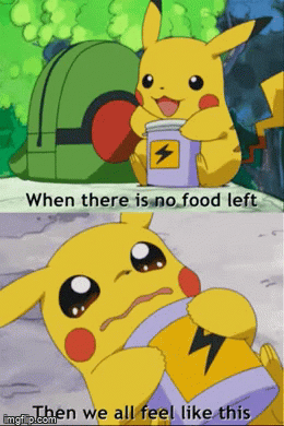 How we all feel when there is no food left - Imgflip