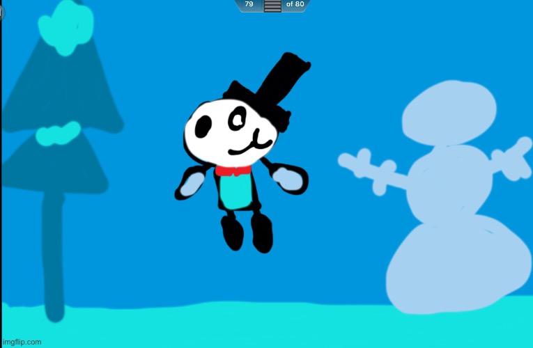 The floating snowman dan - Imgflip