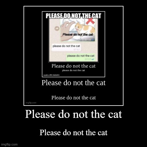 Please do not the cat - Imgflip