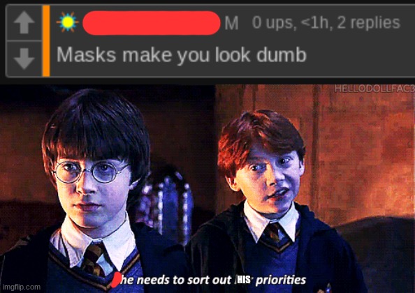 Image tagged in she needs to sort out her priorities - Imgflip