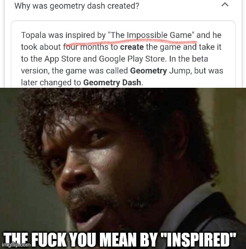 Inspired? This is the impossible game - Imgflip