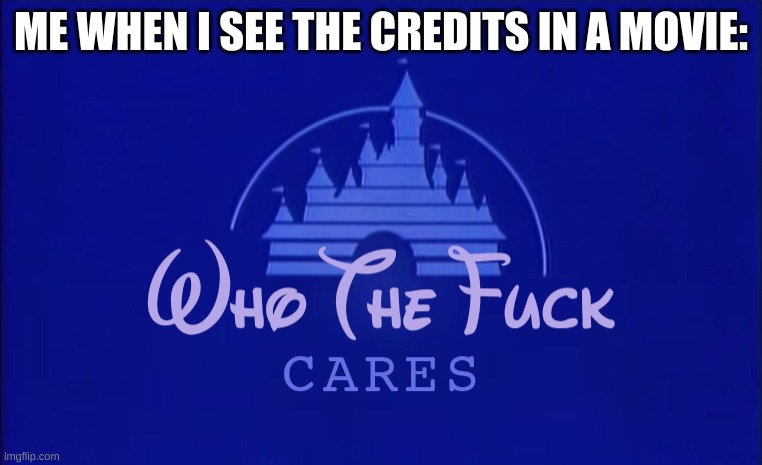 Who the F cares? - Imgflip