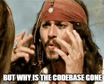 But why is the Codebase gone! - Imgflip