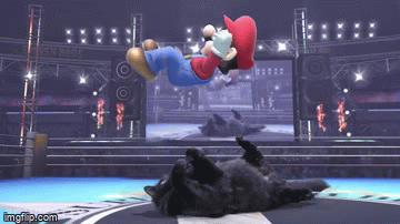 He be attackin Mario - Imgflip