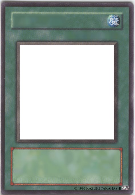 Empty Magic Card Blank Template Imgflip