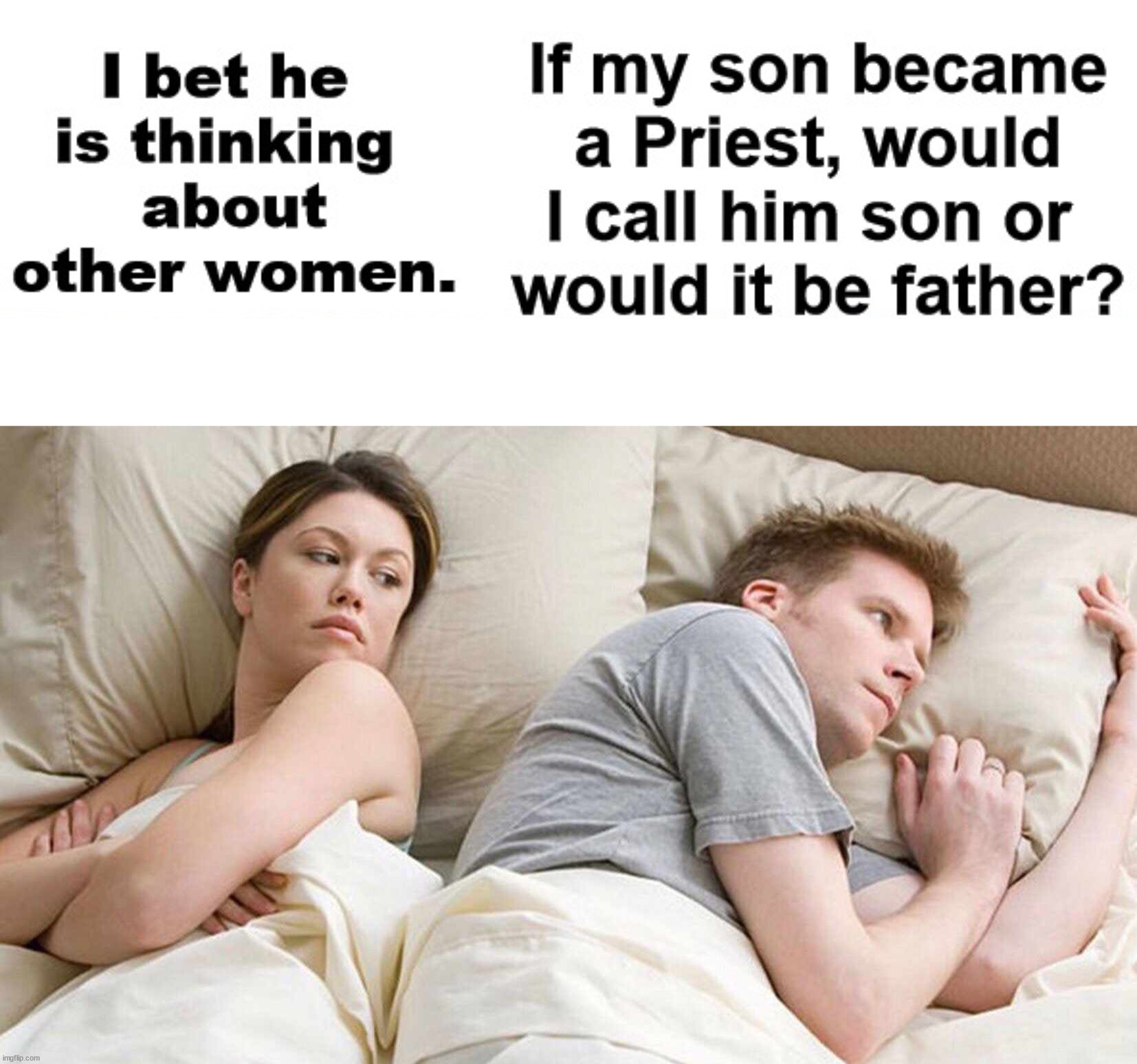 He Must Be Thinking Meme Template