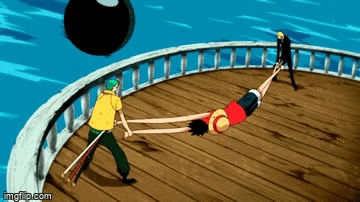 Luffy always deflect cannons - Imgflip