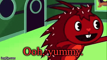 Flaky eats an upvote - Imgflip