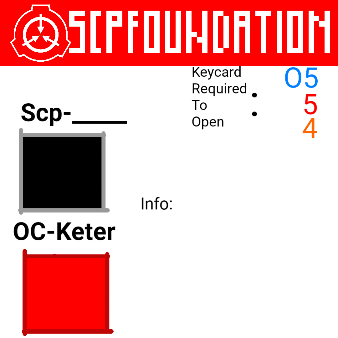 Keter Scp Label Blank Template Imgflip