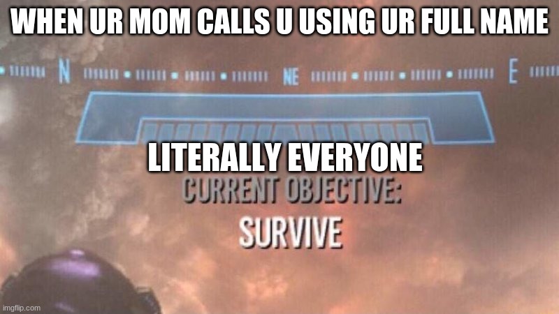 Current Objective: Survive - Imgflip