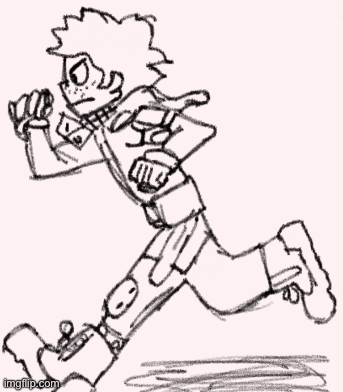 Deku running - Imgflip