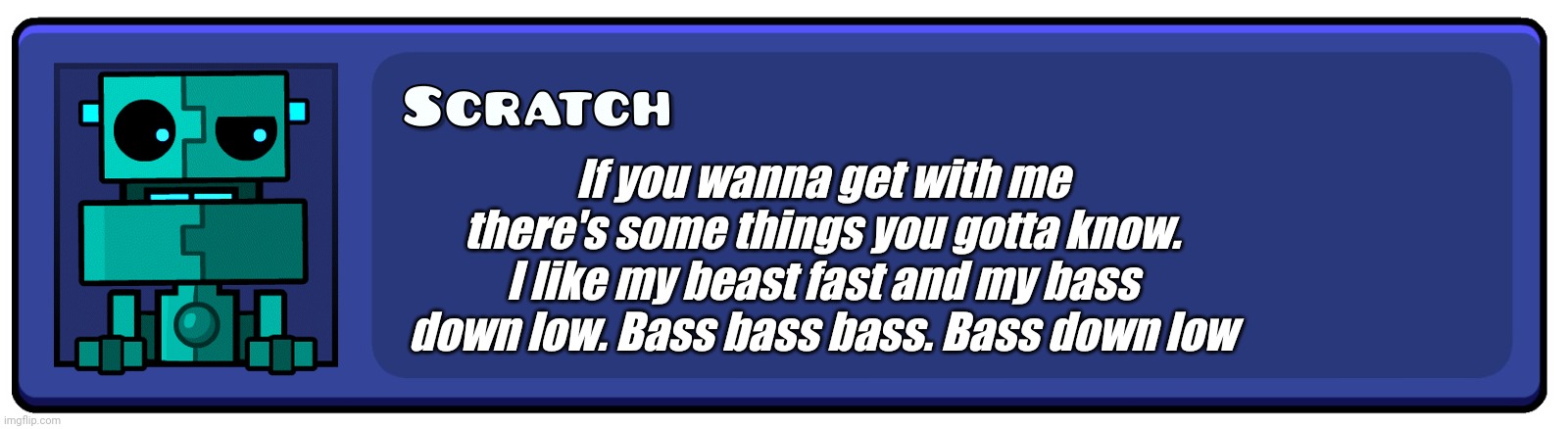 Geometry Dash Textbox - Imgflip