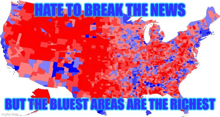 US ELECTORAL MAP - COUNTIES - Imgflip