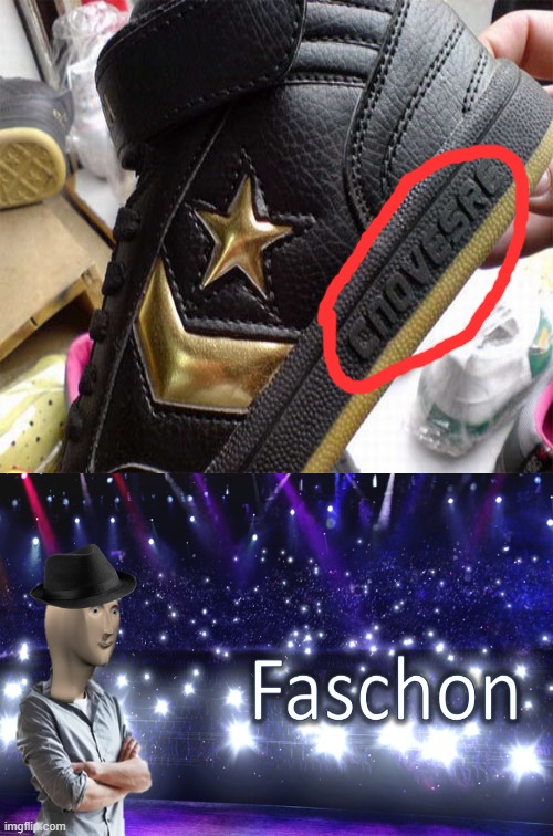 China tries to copy Converse and the result is Cnovesre, Guess they're ...