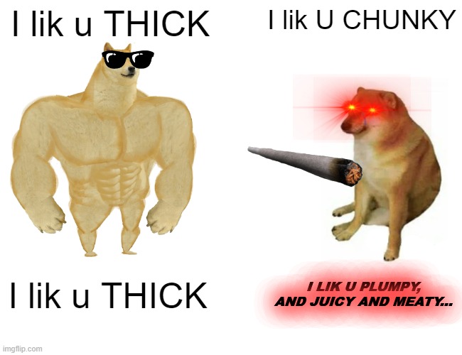 Buff Doge vs. Cheems Meme - Imgflip