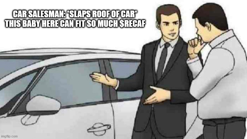 Car Salesman Slaps Roof Of Car Meme - Imgflip