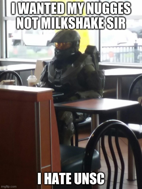 Master Chief In McDonalds - Imgflip