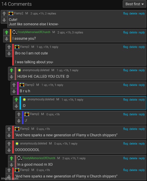 "And thus, the shippers became so ship-crazy they exploded" - Imgflip