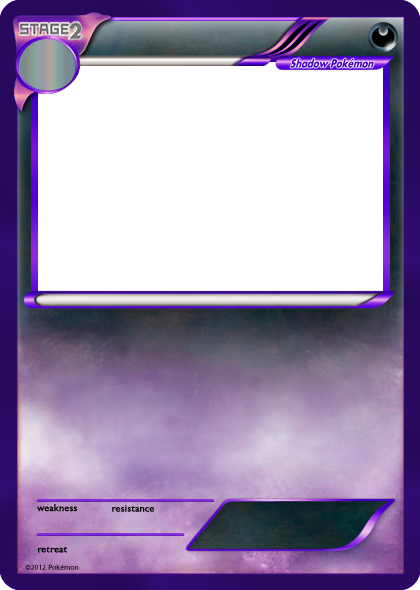 Blank Pokemon Card Blank Template Imgflip