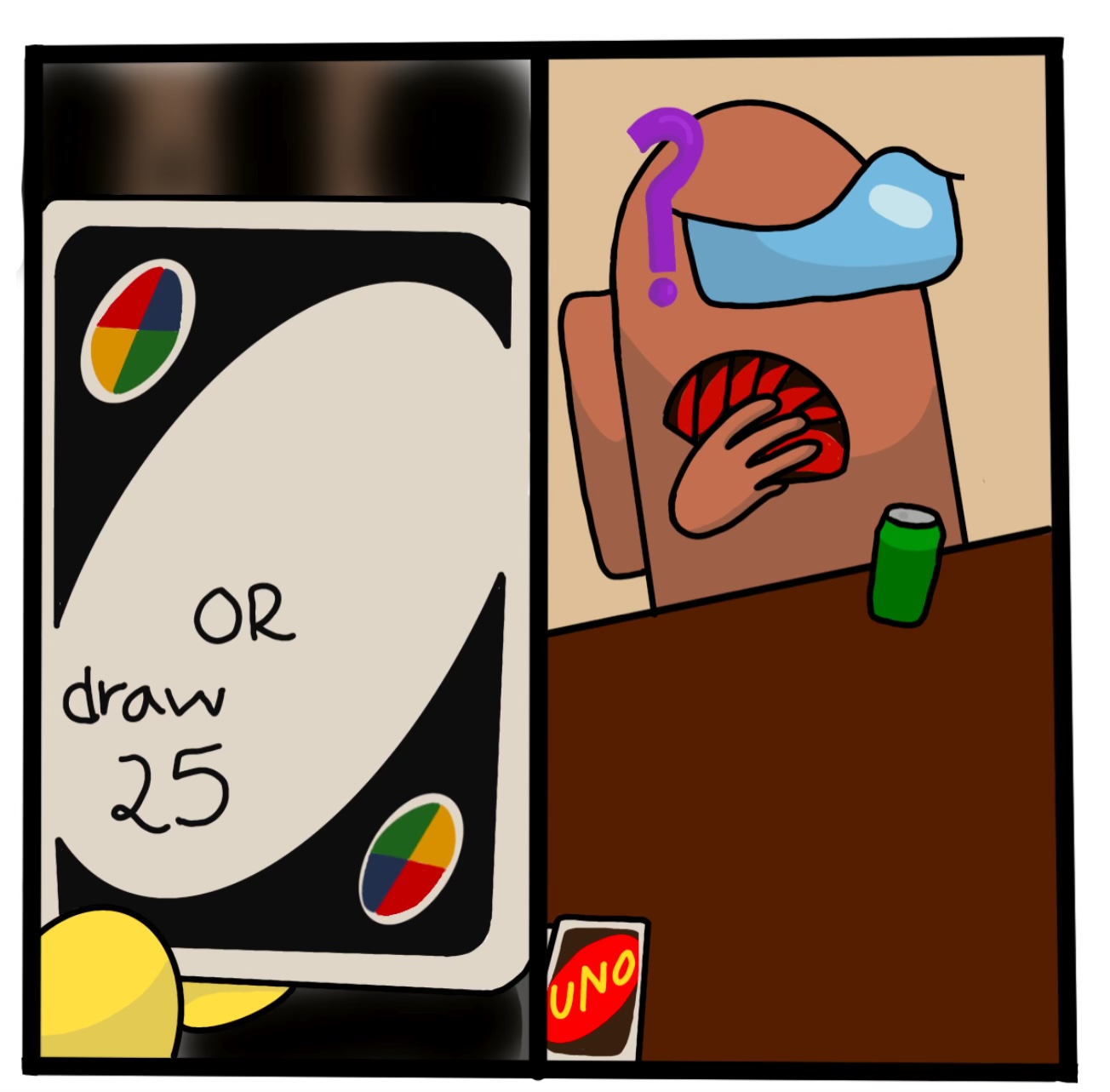 Uno Draw 25 Among Us Blank Template Imgflip
