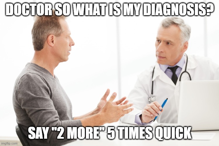 Man talking to doctor - Imgflip