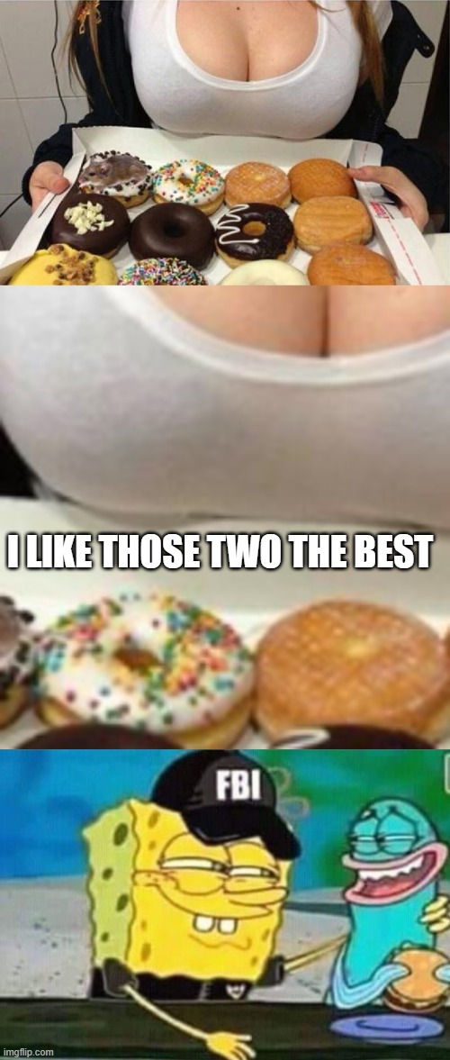 Image tagged in oh wow doughnuts,fbi spongebob - Imgflip