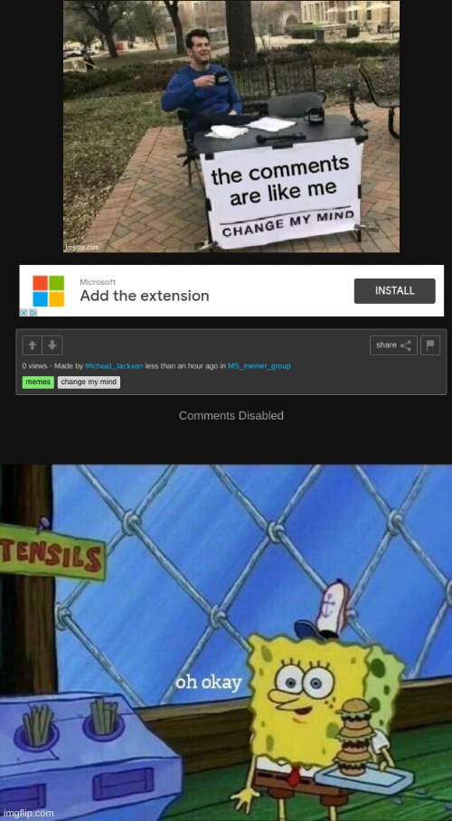 ignore the random ad - Imgflip