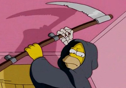 Grim Reaper Homer Blank Template Imgflip
