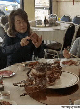 When your food fights back - Imgflip