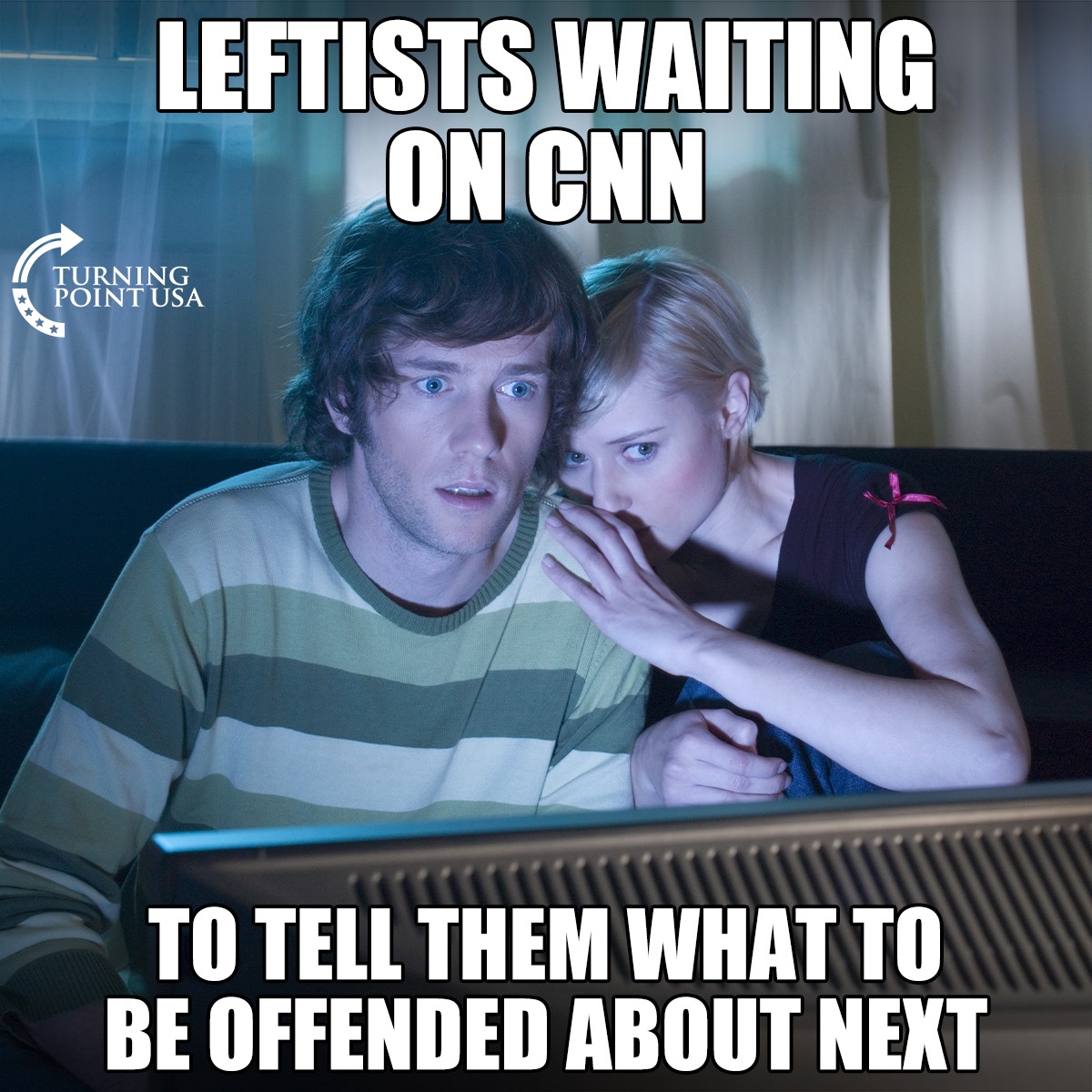 Couple Watching Tv Meme Template