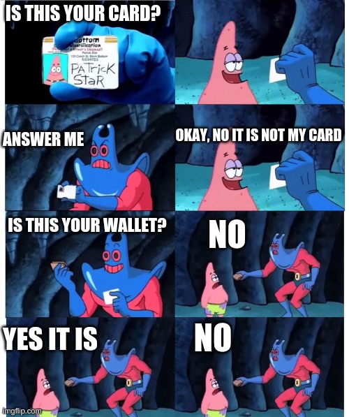 Patrick Wallet Meme Template