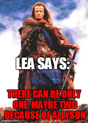 Image tagged in lea's highlander - Imgflip