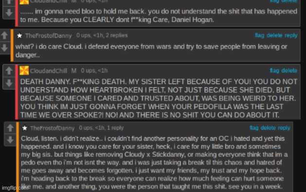 Im done, I just cannot. Im blocking him. - Imgflip