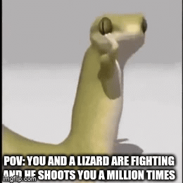 Dang this lizard be ballin - Imgflip