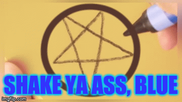 Blue shaking his ass - Imgflip