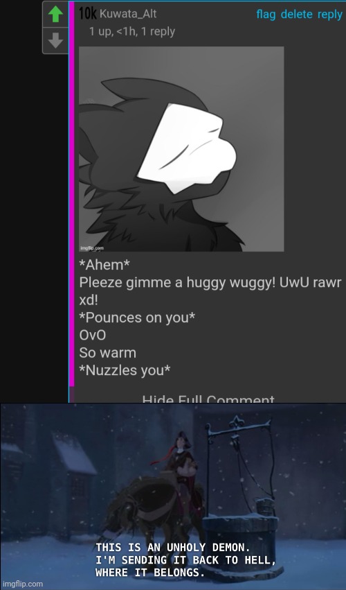 Image tagged in i'm sending it back to hell - Imgflip