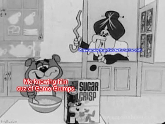 Granny Goodwitch encountering Sugar Bear - Imgflip