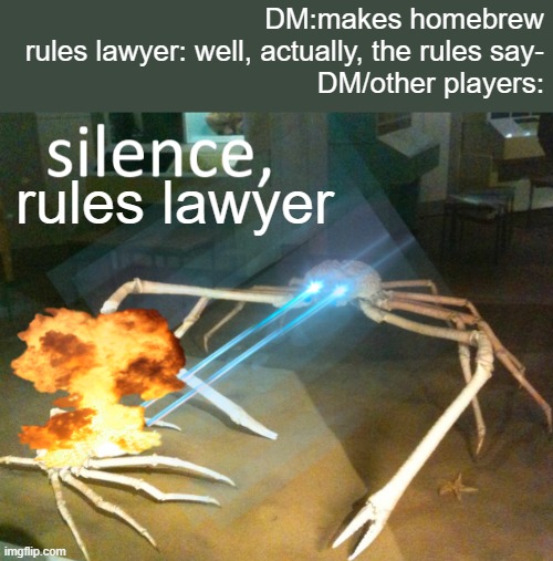 Silence Crab - Imgflip