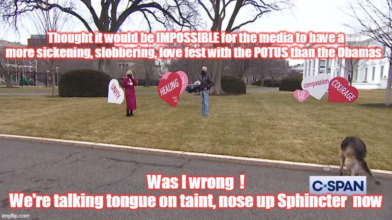 Slobbering Media Love Fest - Imgflip