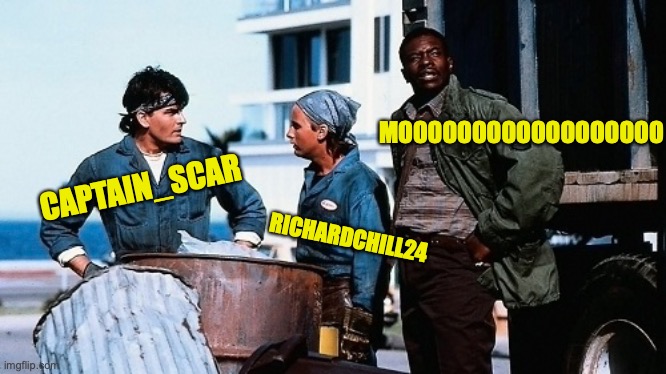 We are men at work! Time to take out the trash!! - Imgflip