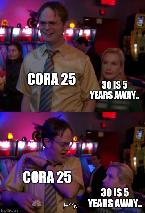 Angela scared Dwight - Imgflip