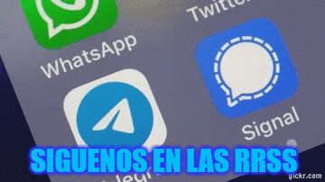 Siguenos en las RRSS - Imgflip