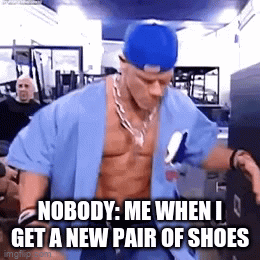 New shoes in a nutshell - Imgflip