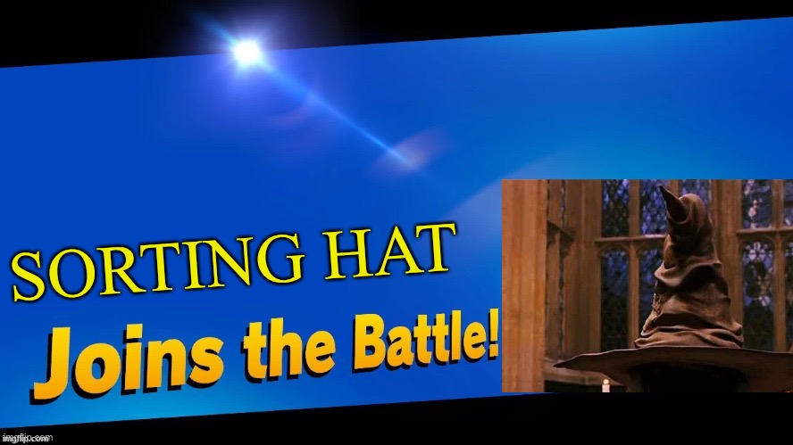 Sorting hat joins the battle 23 - Imgflip