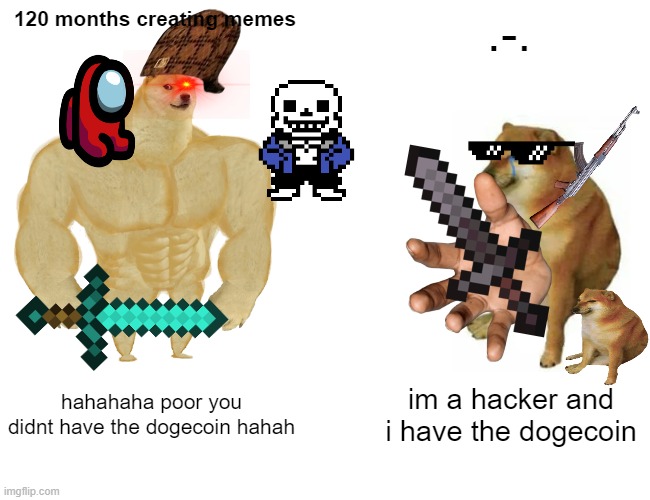 Buff Doge vs. Cheems Meme - Imgflip