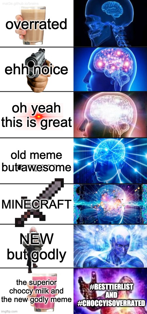 7-Tier Expanding Brain - Imgflip