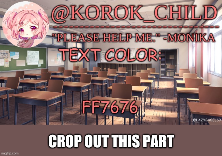 announcement template for @Korok-child - Imgflip