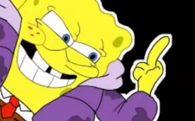 Spongebob Middle Finger Blank Template Imgflip